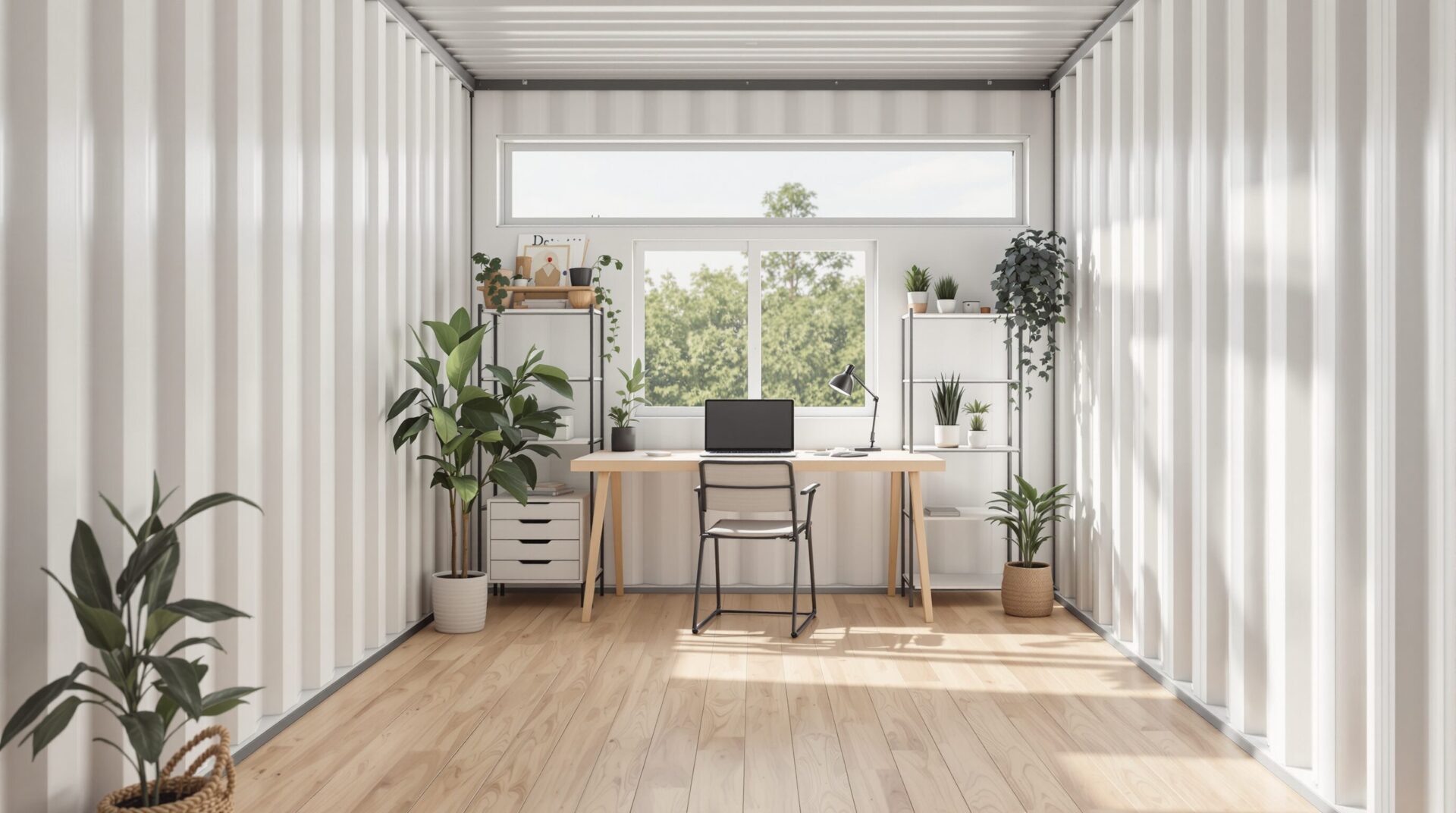 Container aménagé : créer un bureau confortable et fonctionnel
